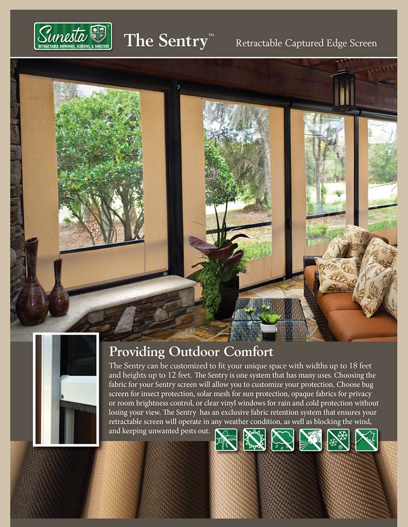 The Sentry Retractable Screens | Allentown PA | Designer Awnings